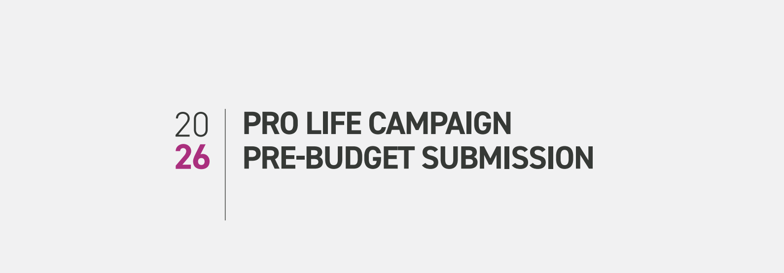 PLC launches Pre-Budget Submission - Pro Life Campaign